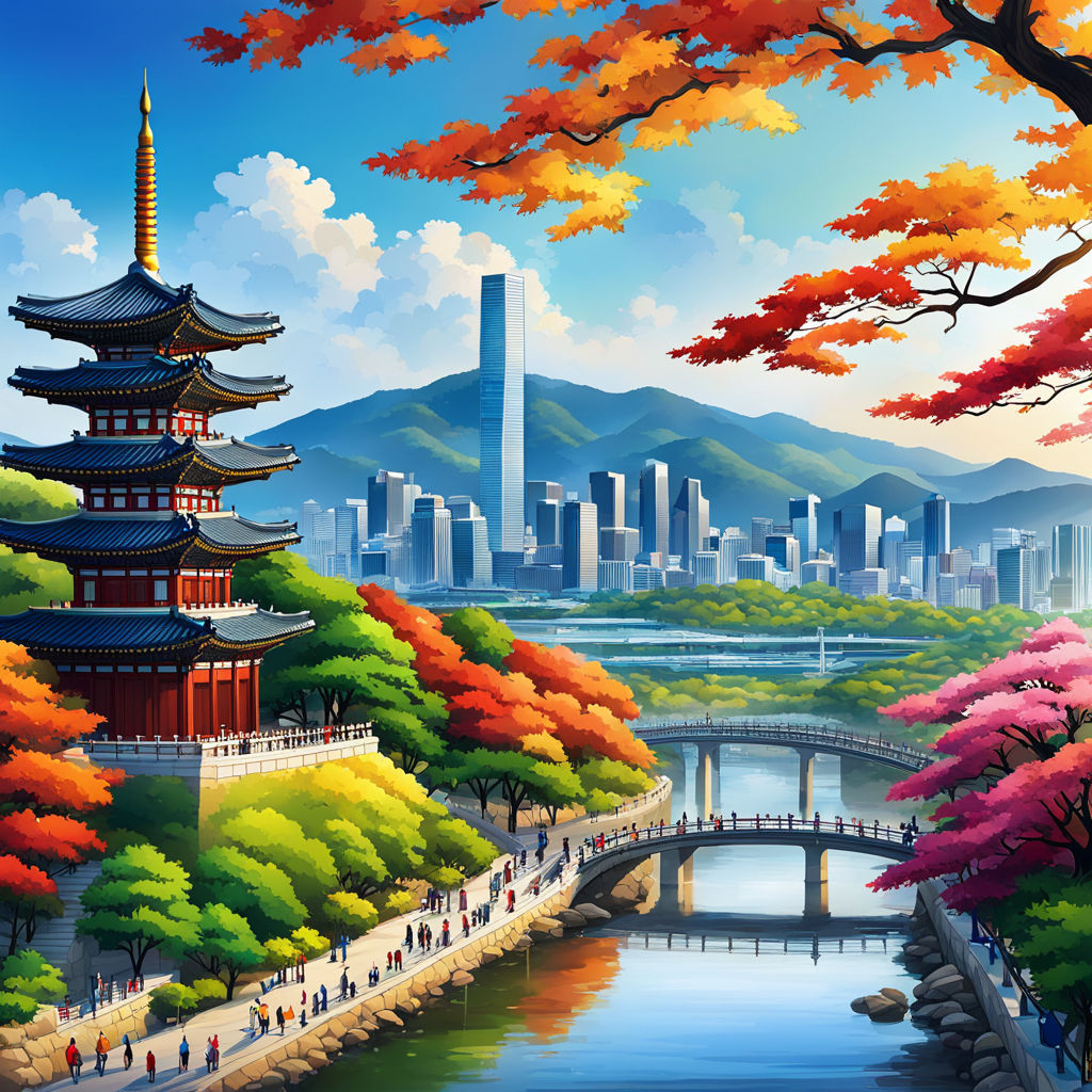 Seoul's summer atmosphere captured in an ultra realistic dig... by ryan ...