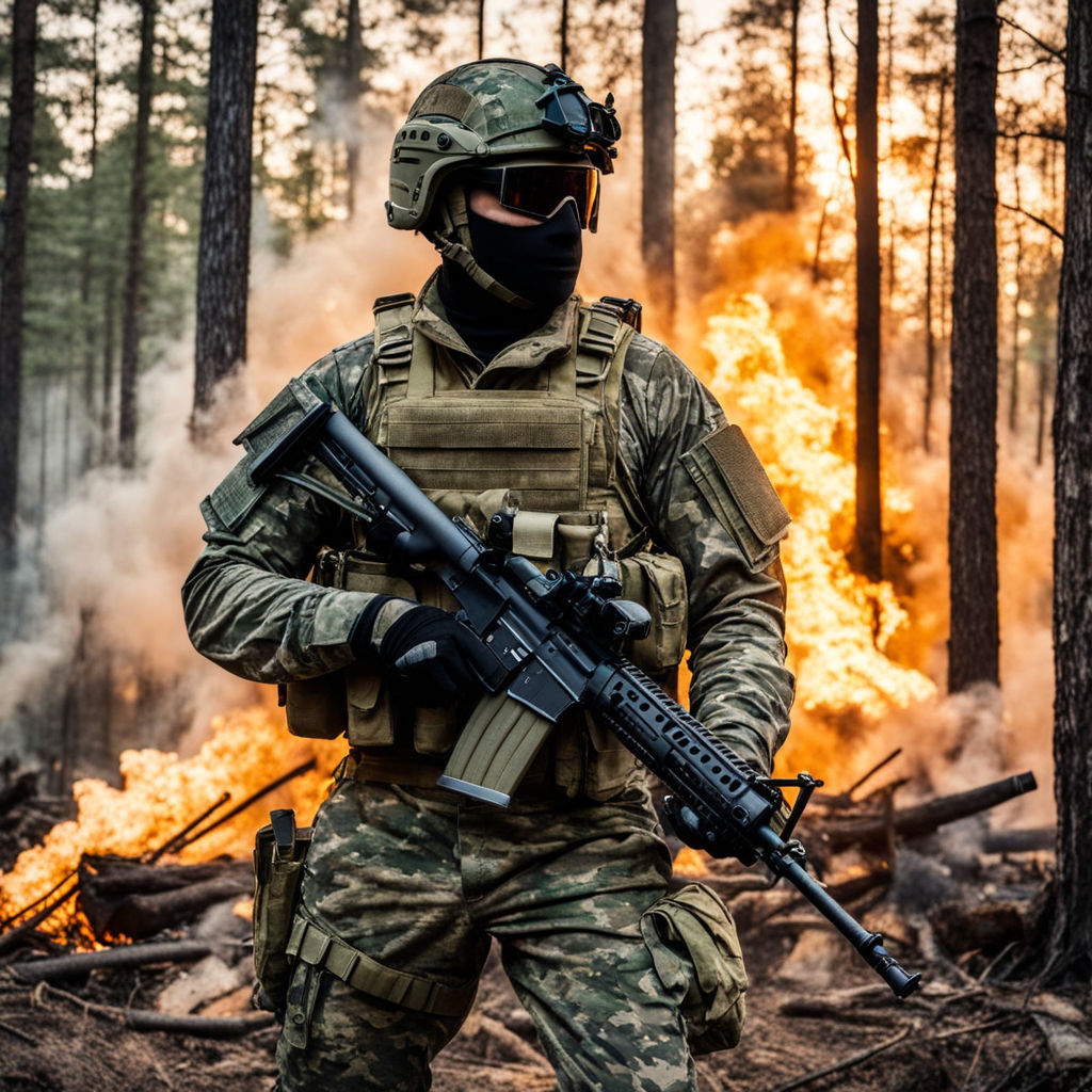 Realistic special forces soldier wearing multicam camouflage... by ...