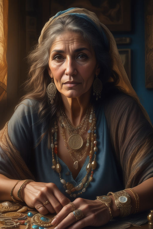 Ultra Realistic Portrait Of A 48 Year Old Gypsy Woman By Remixxs Playground