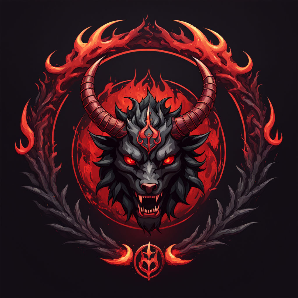 Logo creation based on demonic visual elements by OPcimz - Playground