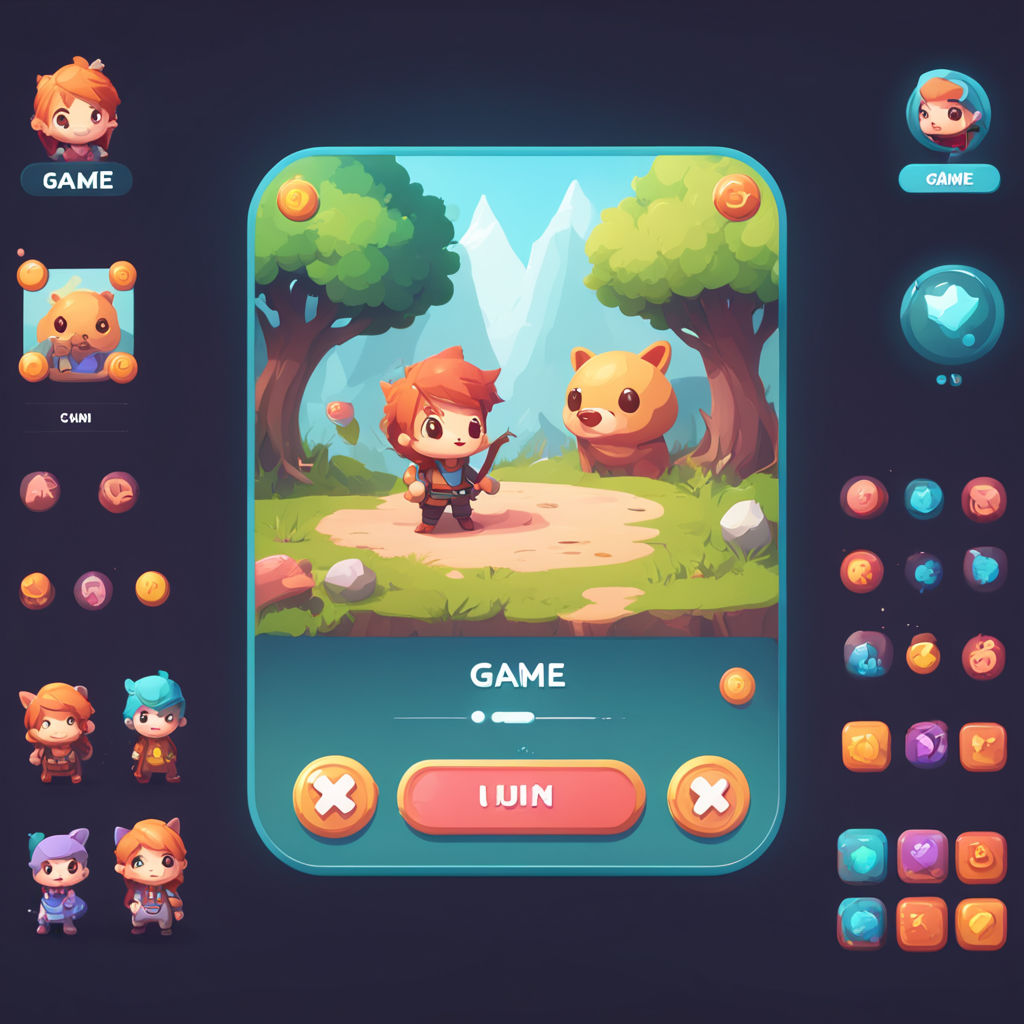 Game ui design by 허유온 - Playground
