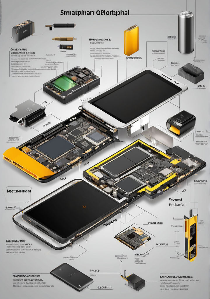 Smartphone exploded view diagram highlighting principal part... by ...