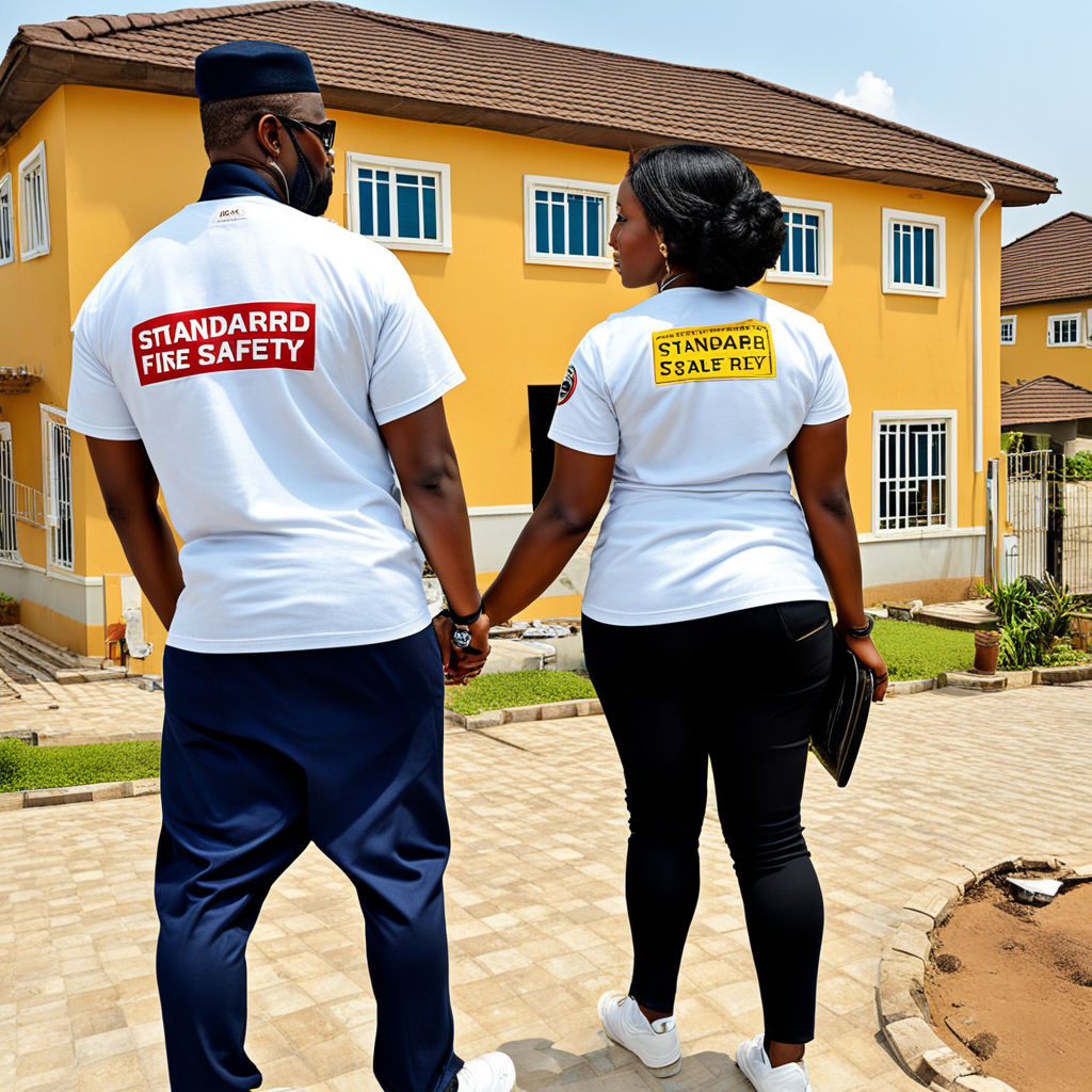 A Nigerian Yoruba male and female with 'Standard Fire and Sa... by ... A Nigerian Yoruba male and female with 'Standard Fire and Sa... by ...
