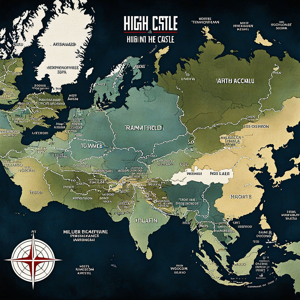 Man in the high castle world map by John Brown - Playground