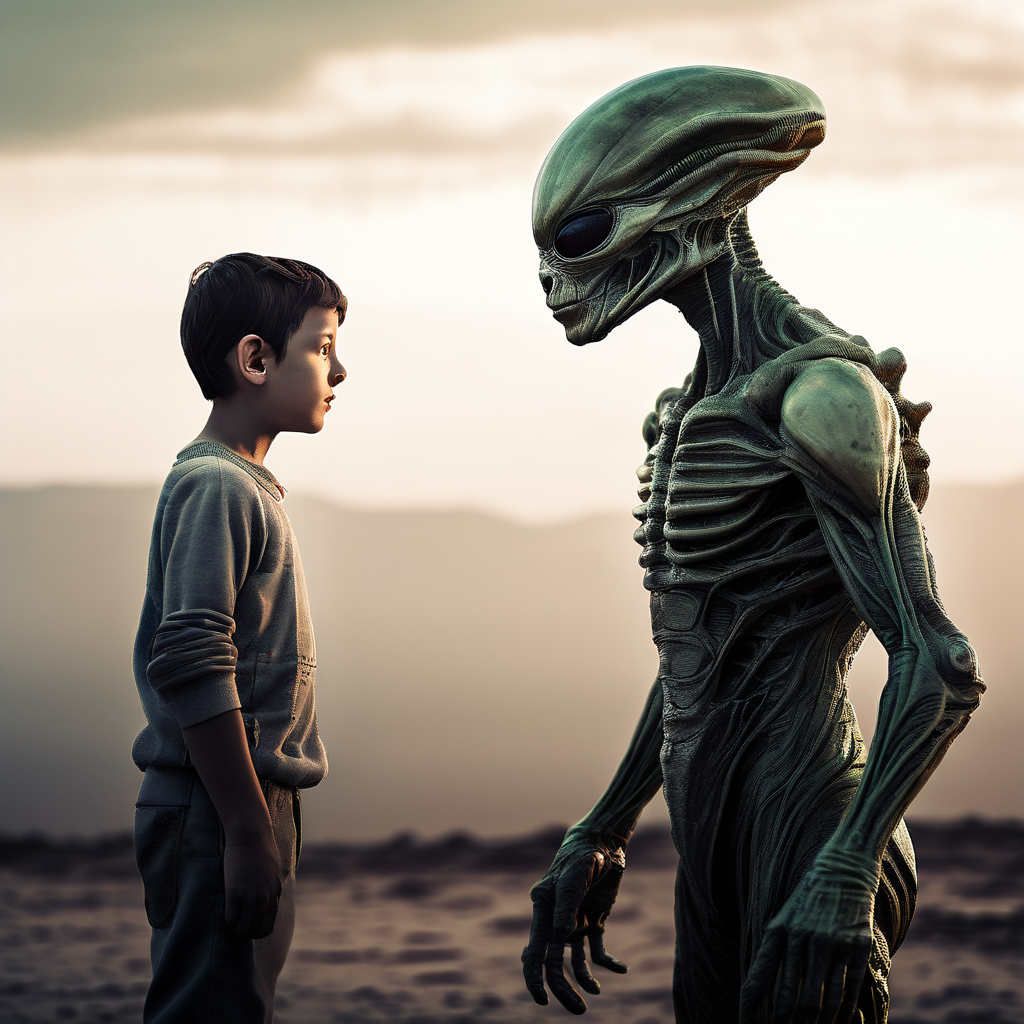 Humans first encounter with aliens by Chris Saffer - Playground