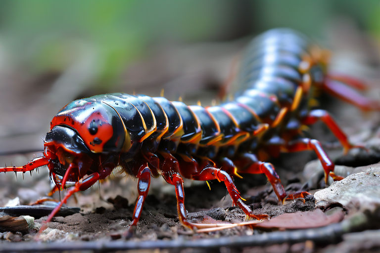 A centipede by Lisa Deneux - Playground
