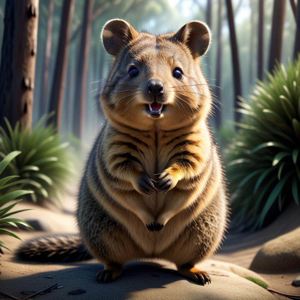 A single 1 Quokka (animal) by Genelia C - Playground