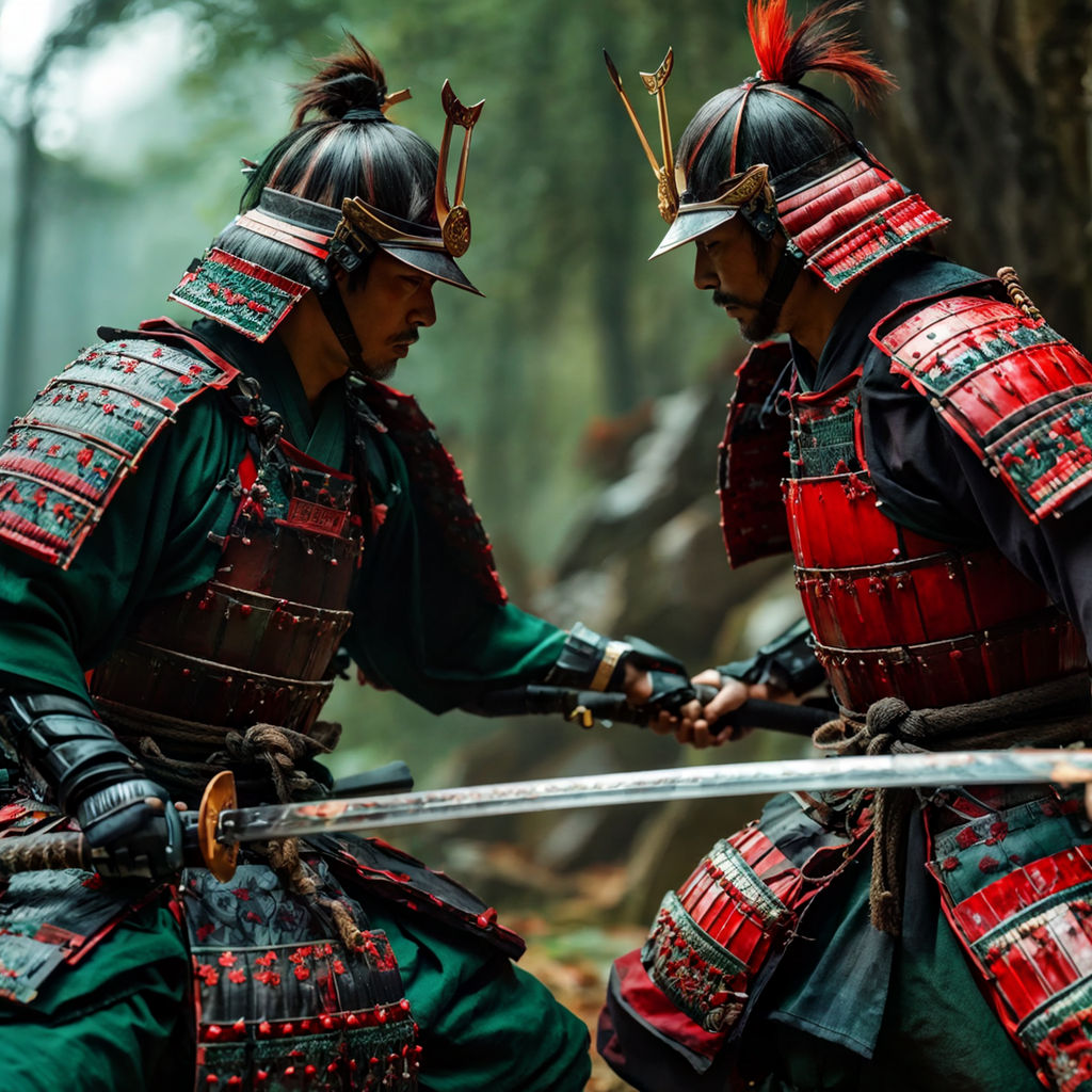 Two samurai clans engaged in an epic battle by kjgcsa jkbseD - Playground