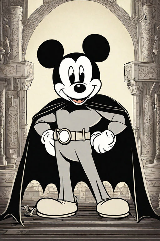 Mickey mouse as a batman by Wojciech Flaga - Playground
