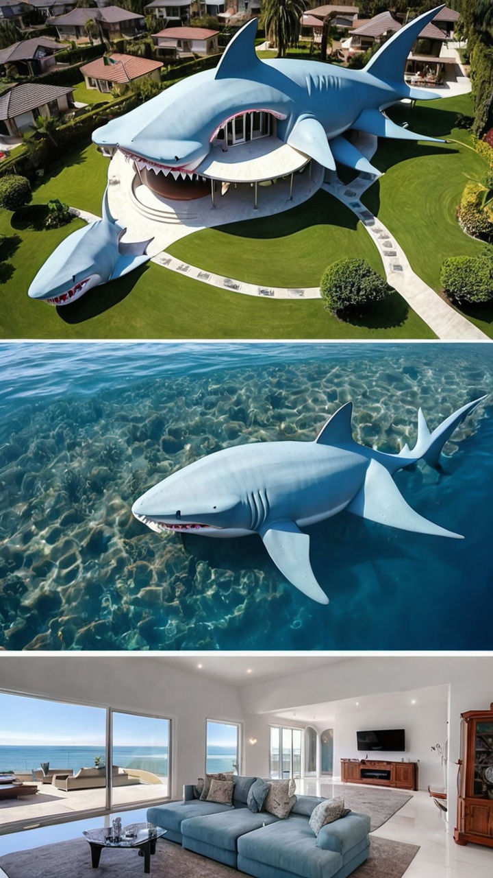 A beautiful house designed like shark by Suraj Kumar - Playground