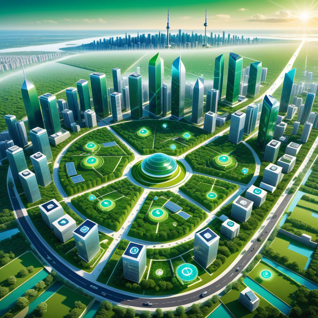 Sprawling green community with Digital smart city infrastruc... by ...