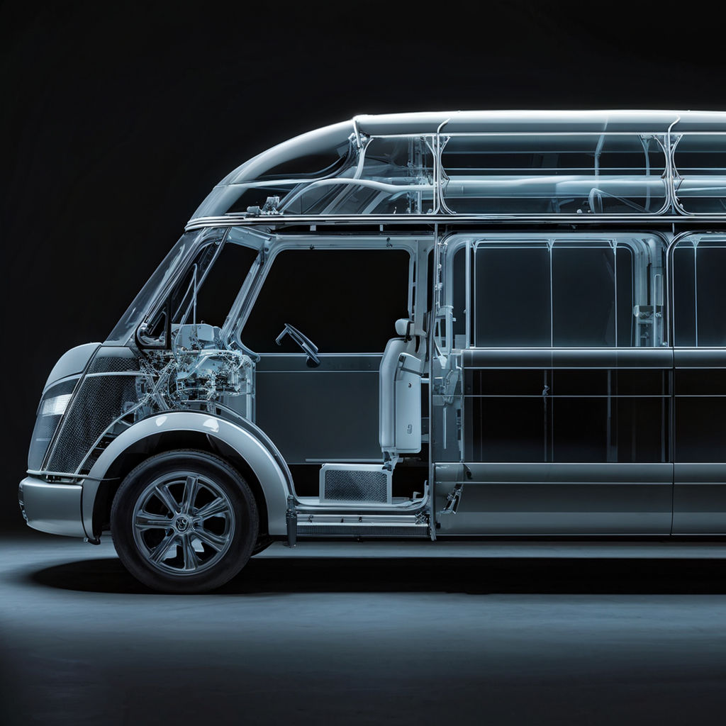 Modern VW Bus side view by kreidler666@gmx.de - Playground