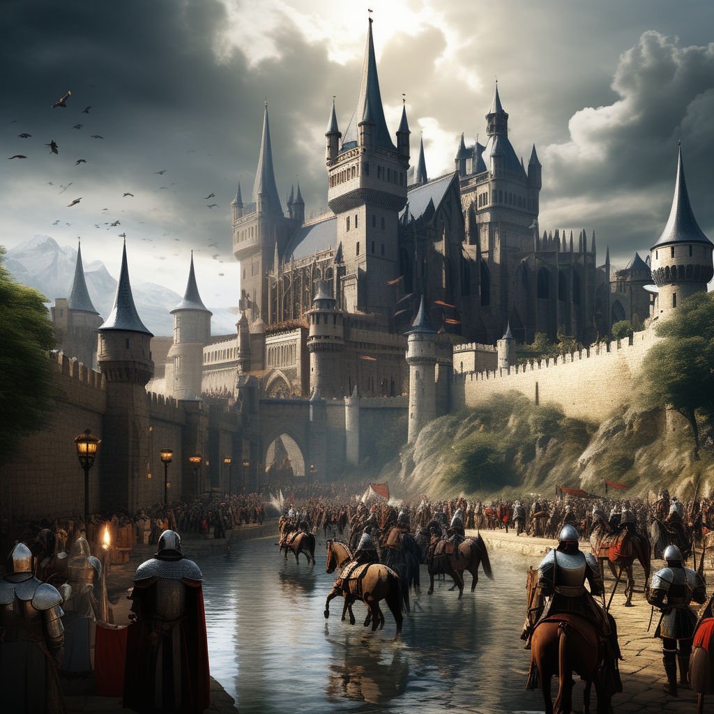 A detailed portrayal of the Middle Ages era by Vishnu nayak - Playground