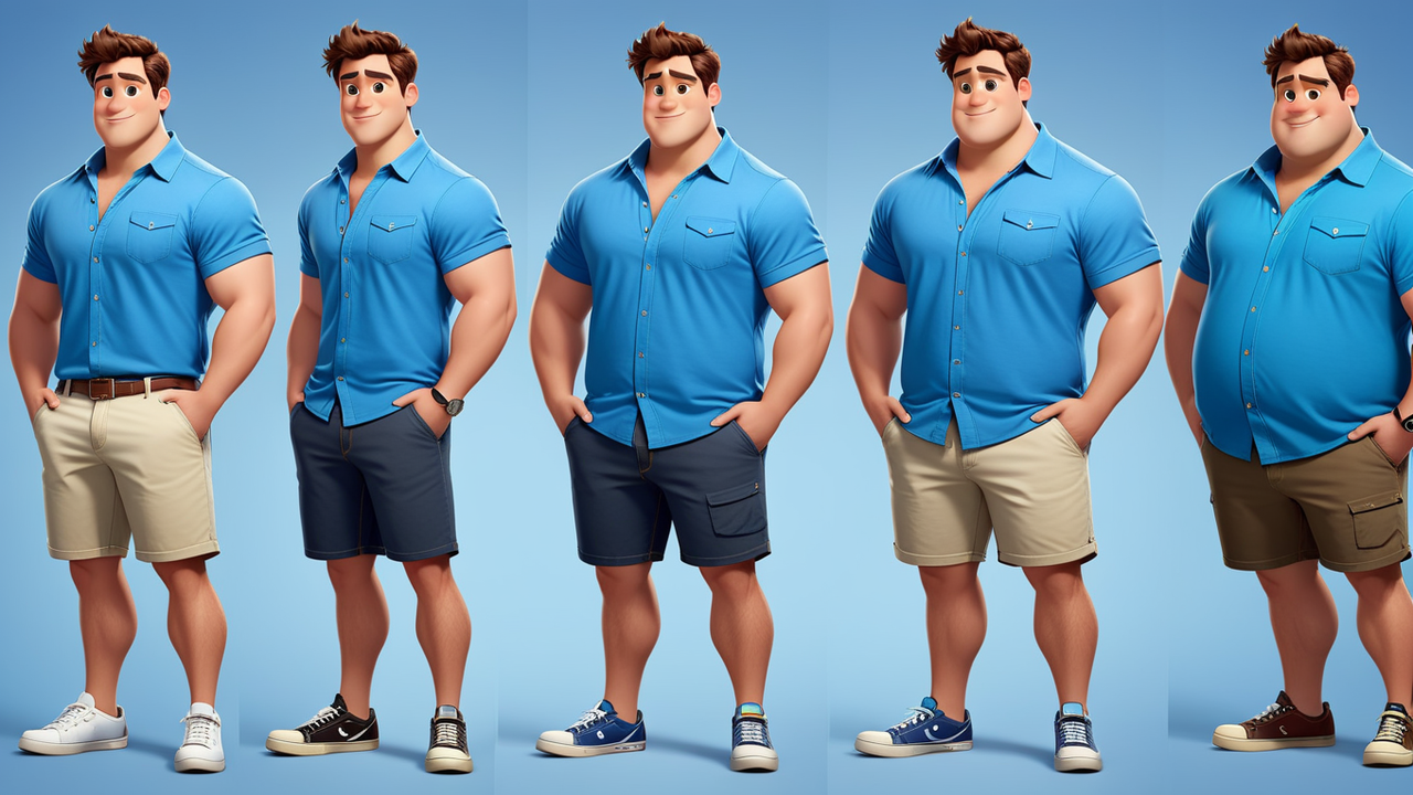 Make an image of a Disney pixar style characters by Some little Tips P ...