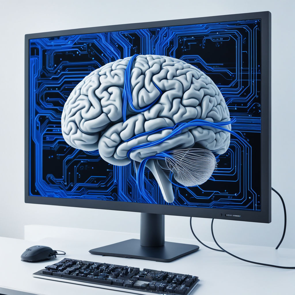 Human Brain with wires by Sophie .Holjencsik - Playground