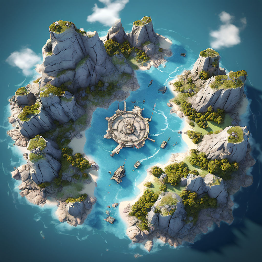 Top down view elephant island rpg map by Trâu Cần Mẫn - Playground