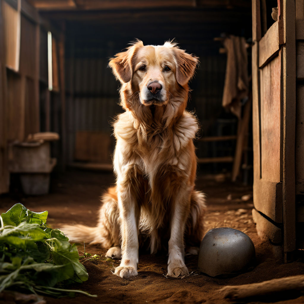 A complete dog in a farm by Mhafuz Opu - Playground