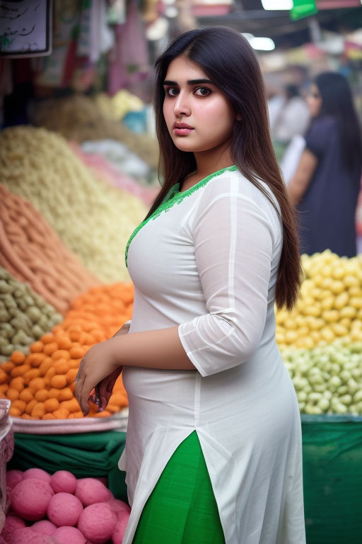 A plus size Pakistani girl in a crowded pakistani market by Photo Vibes ...