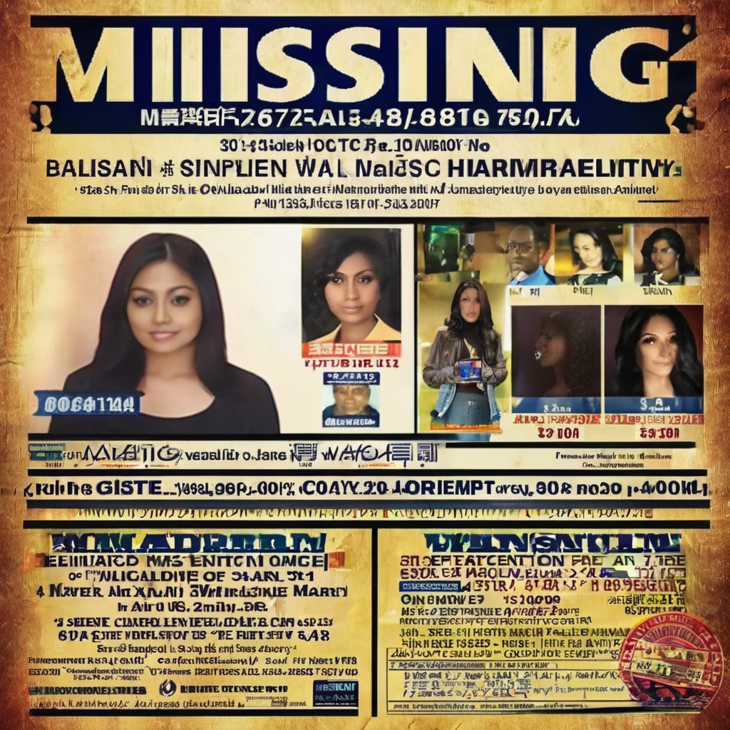 Missing poster of woman by Master Jedi - Playground