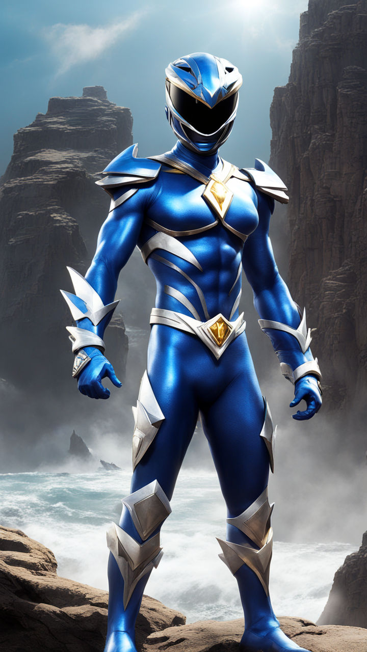 The mighty Blue Power Ranger by Deris NF - Playground