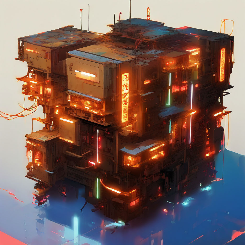 Cyberpunk structure by Mieszko Wiśniewski - Playground