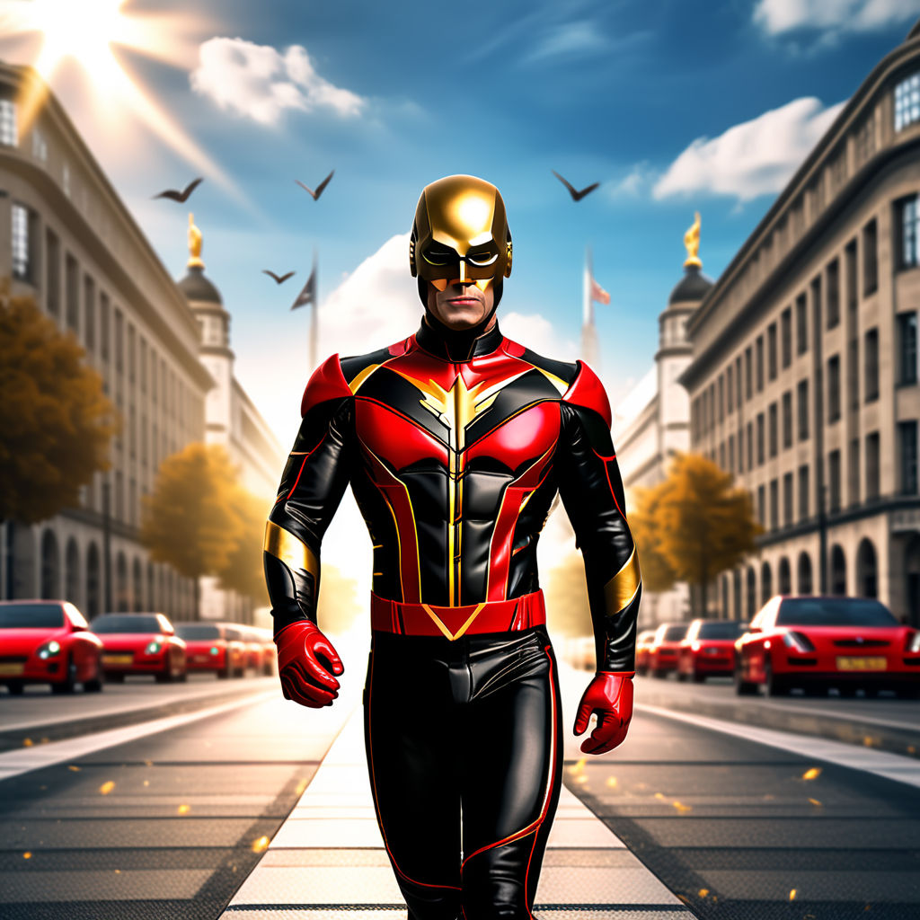 A german superhero with german colours inspired suit by Eintracht ...