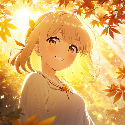 The anime girl bows slightly by X E - Playground