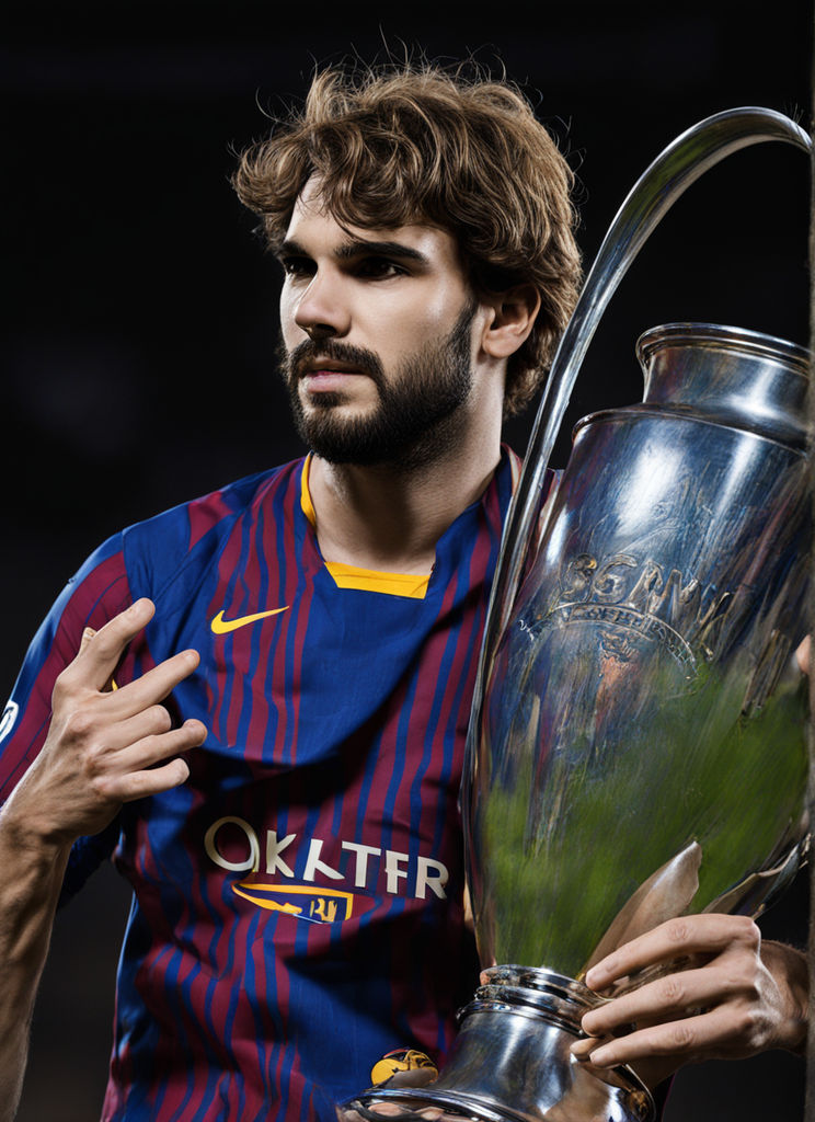 Sigma lamine Barcelona wins ucl trophy by Ignacy Mościcki - Playground
