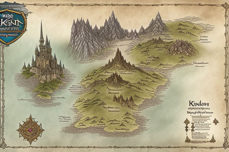 Dnd map middle-earth style castles mountains kingdoms by Hacki_studio ...
