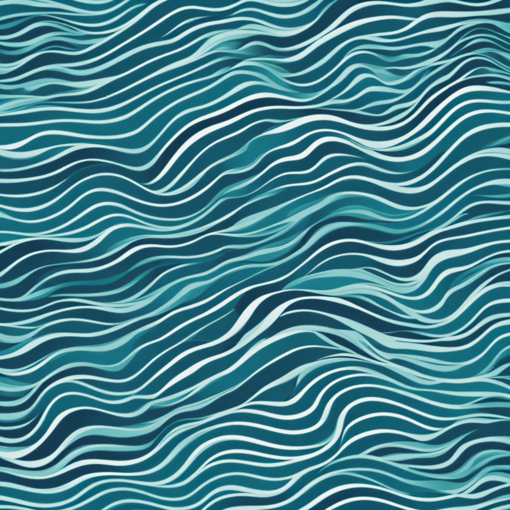 Create an image of a flowing wave pattern that starts at one... by Mm ...