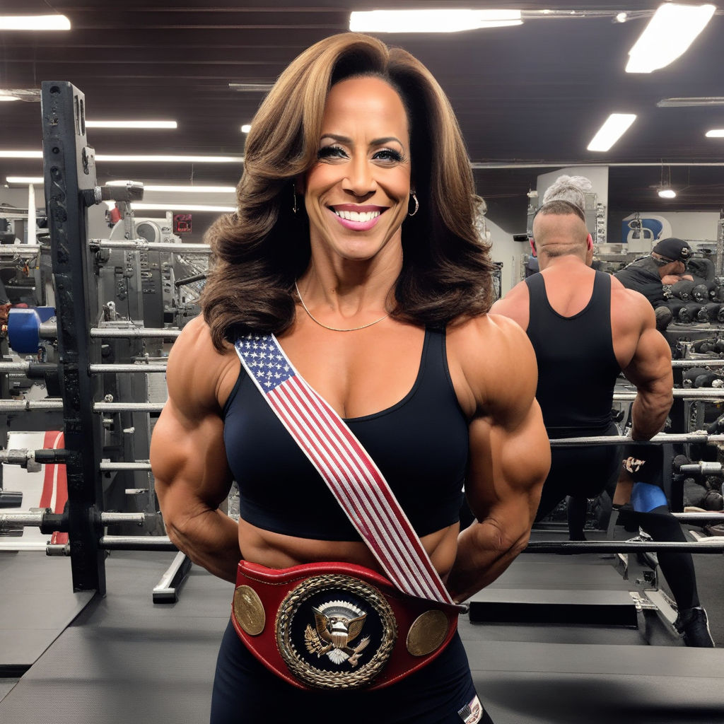 Female bodybuilder gorgeous perfect muscular Kamala Harris p... by McG ...