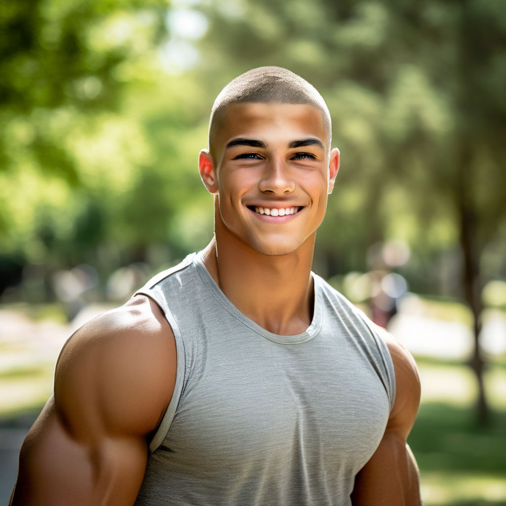 Extremely Healthy Young 18 Year Old Handsome Male By Strong Art Playground