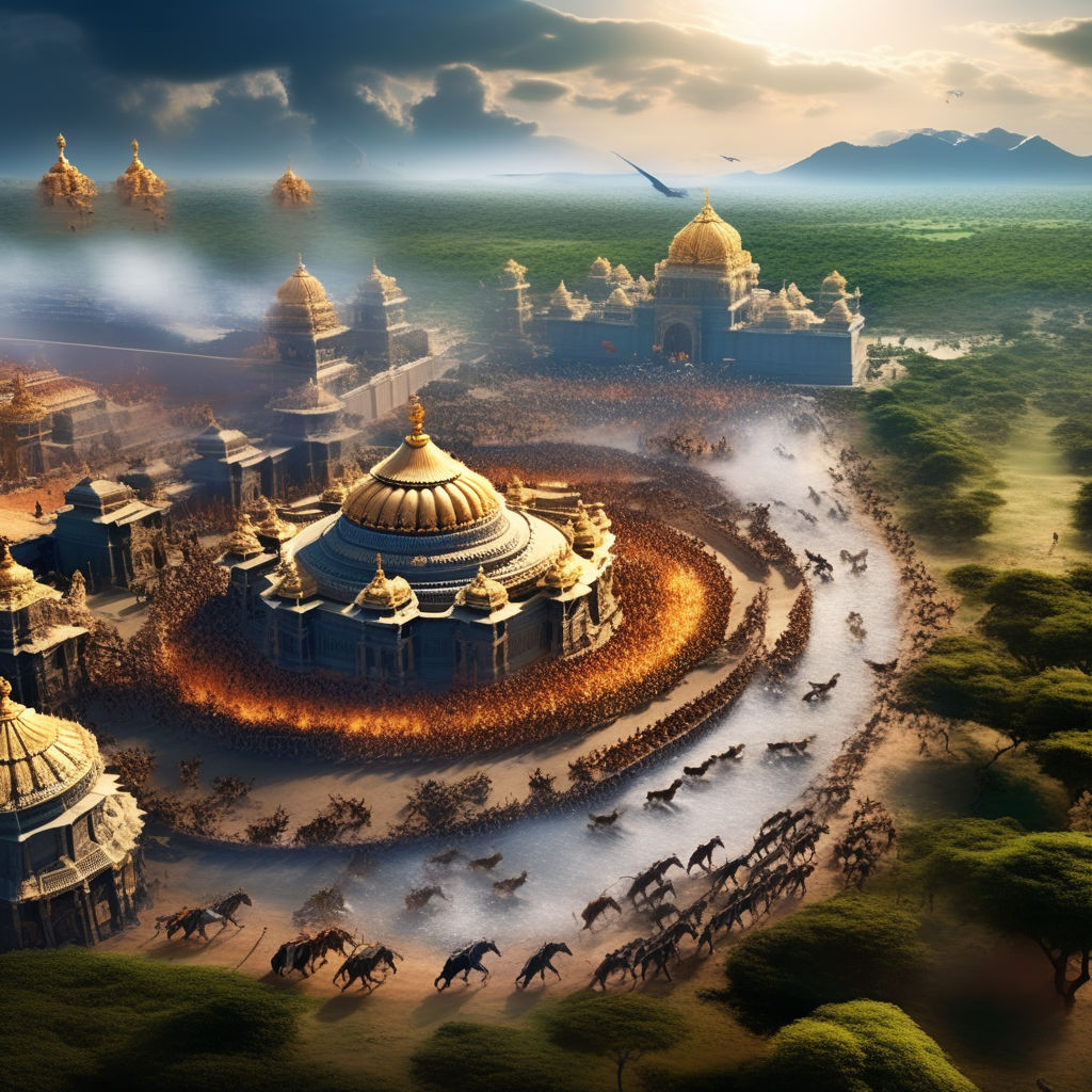 Aerial view of the Mahabharata's Kurukshetra battlefield by Mukarram ...