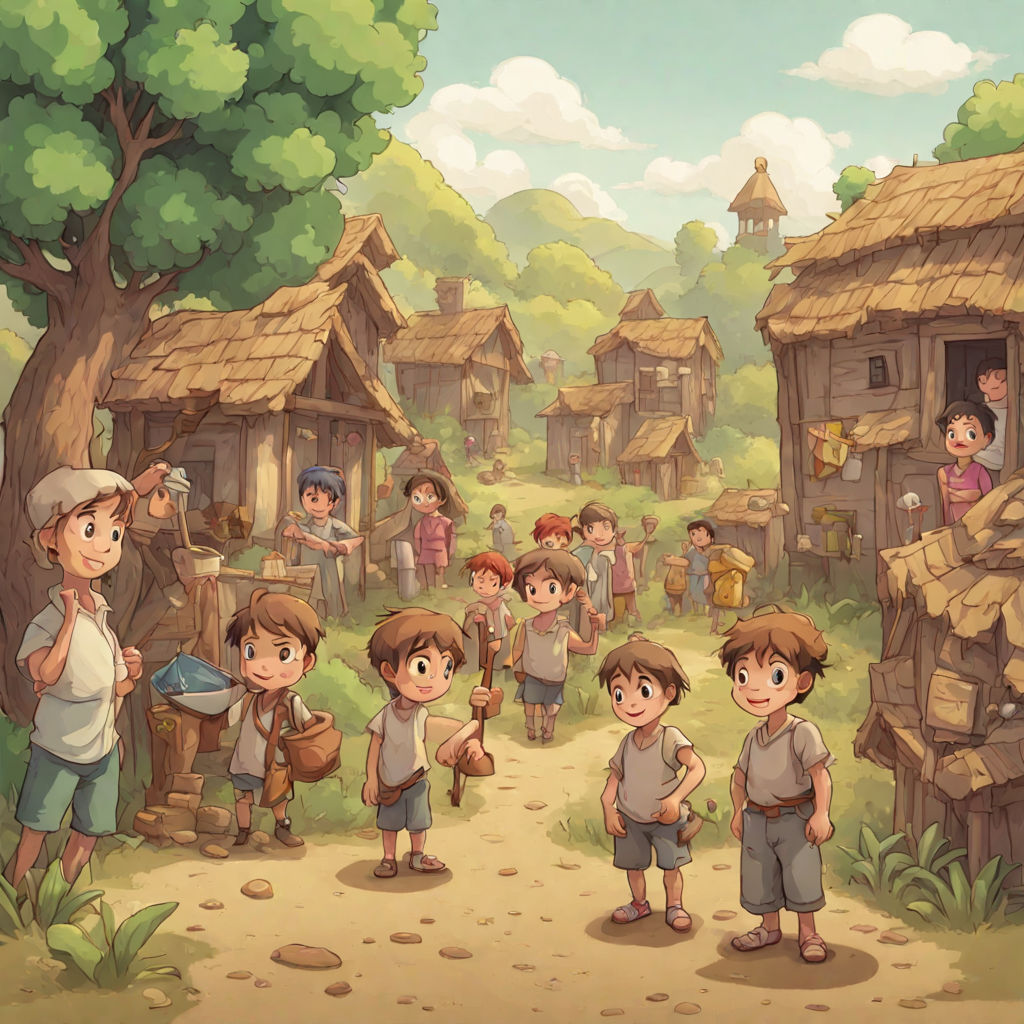 The villagers change after the boy's adventure. Villagers gr... by 박소현 ...