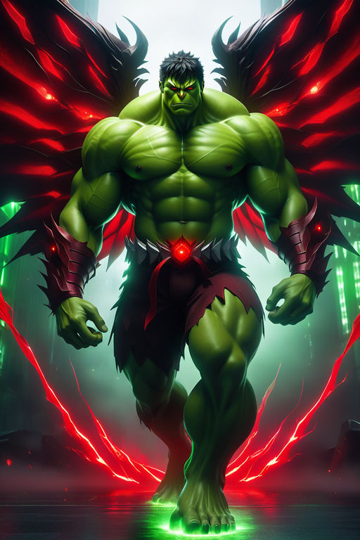 An extremely badass giant demonic Hulk by Kingshuk Mondal - Playground