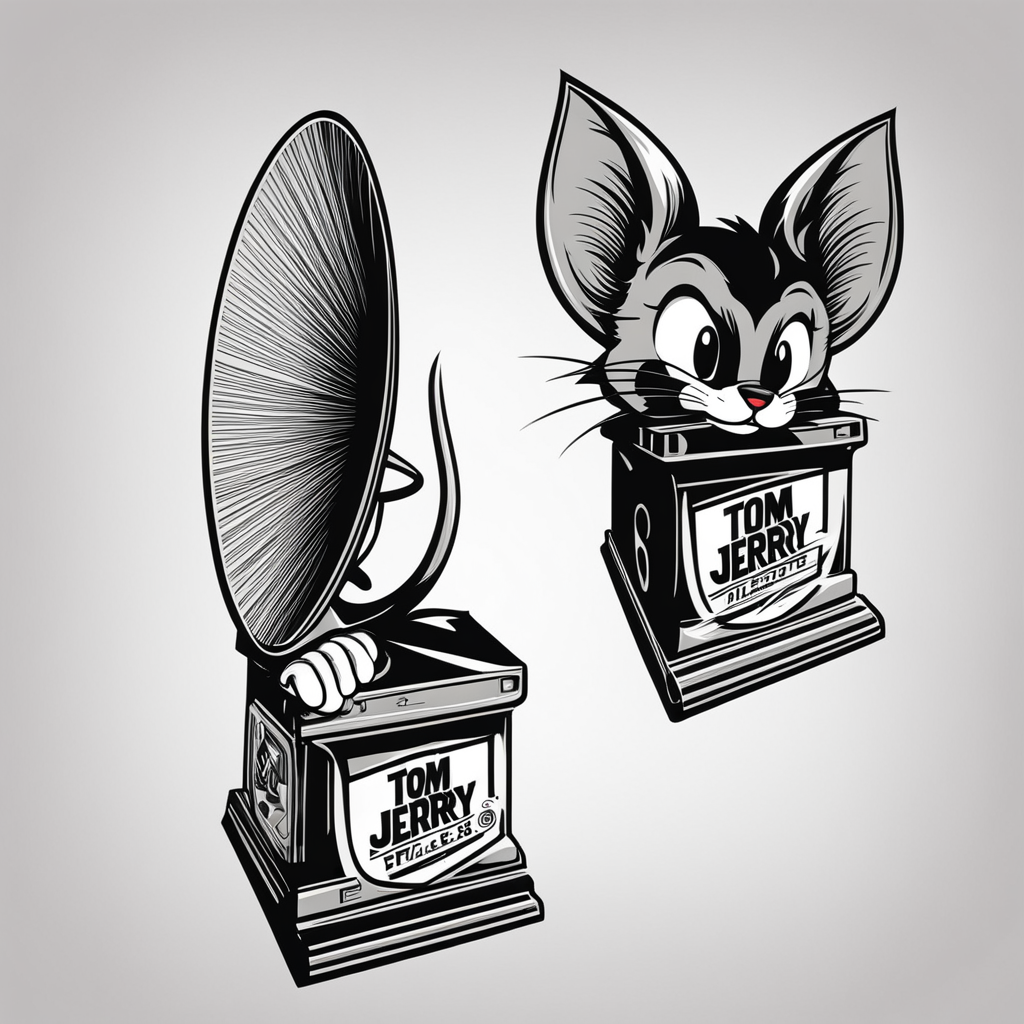 Tom and Jerry captured in a dynamic chase by Ron Moreland - Playground