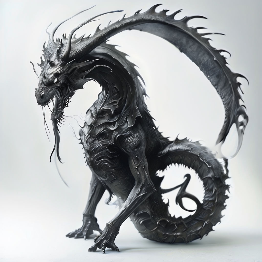 Cartoon drawing of a fabulous creature in the anime style by Вера ...