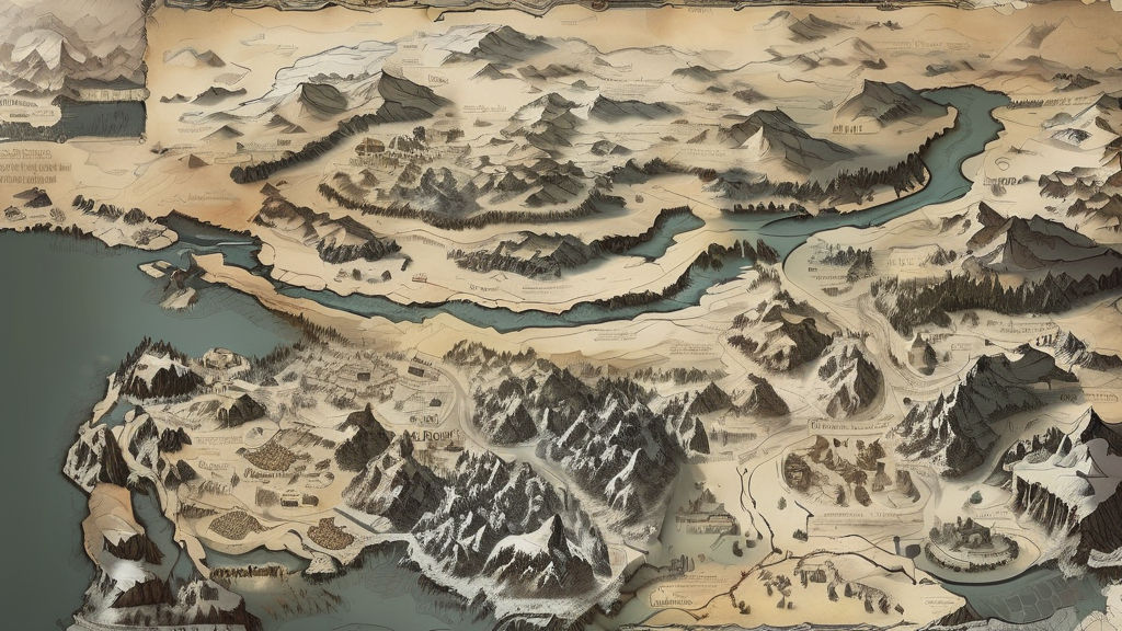 White map of a snowed Ice Land by Magnum - Playground