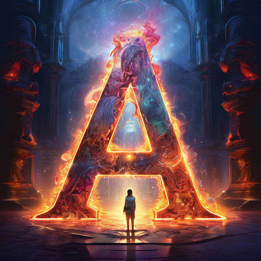 An intricate representation of the letter A personified with... by Ryuo ...