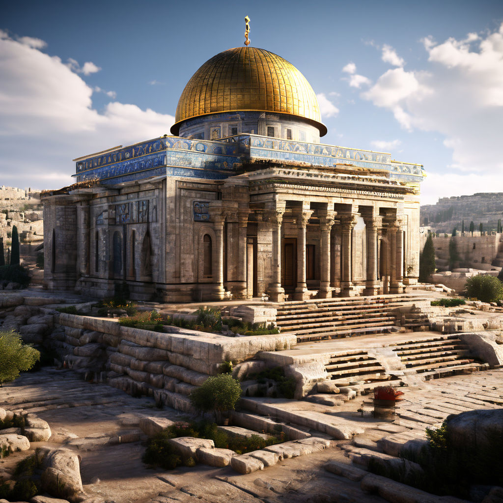 Jerusalem temple intact by Diana Lima - Playground
