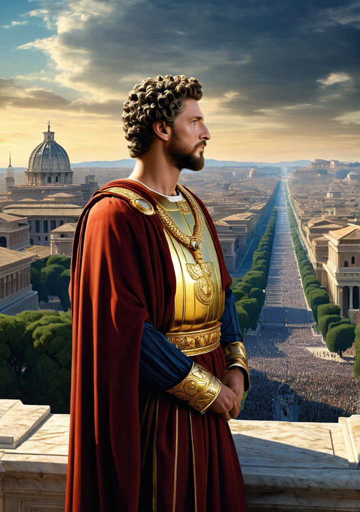 Emperor Marcus Aurelius by Agustín Marquez Martín - Playground