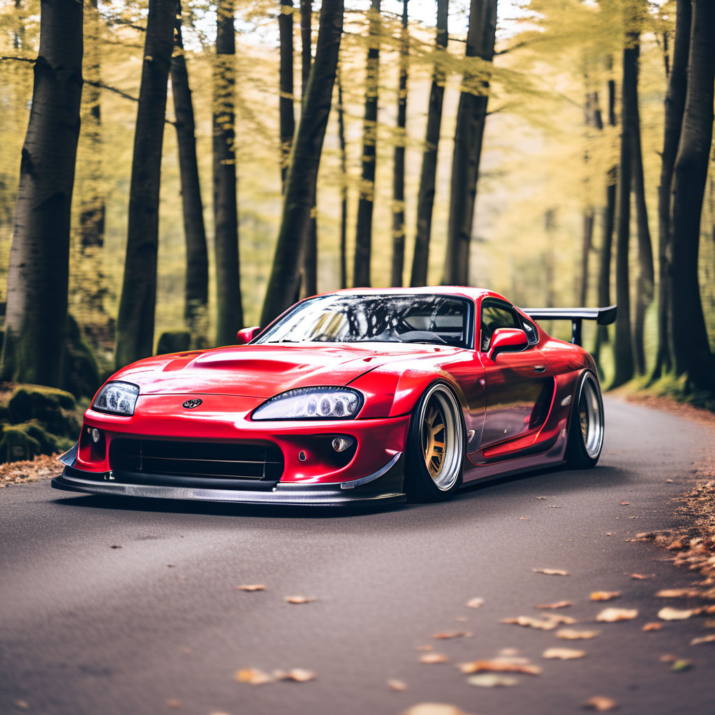 Toyota Supra mk4 on a touge by Sophie Mondl - Playground