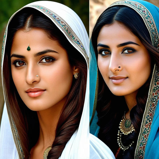 Beautiful Pashtun women. Indo-brachid phenotype: Light to me... by KALAISELVAN K - Playground