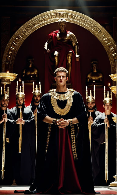 Roman Emperor Caligula demanding divine worship by Alcino Kivedo ...