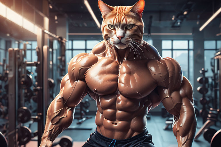 Cat-headed figure by Md.Kamruz zaman - Playground