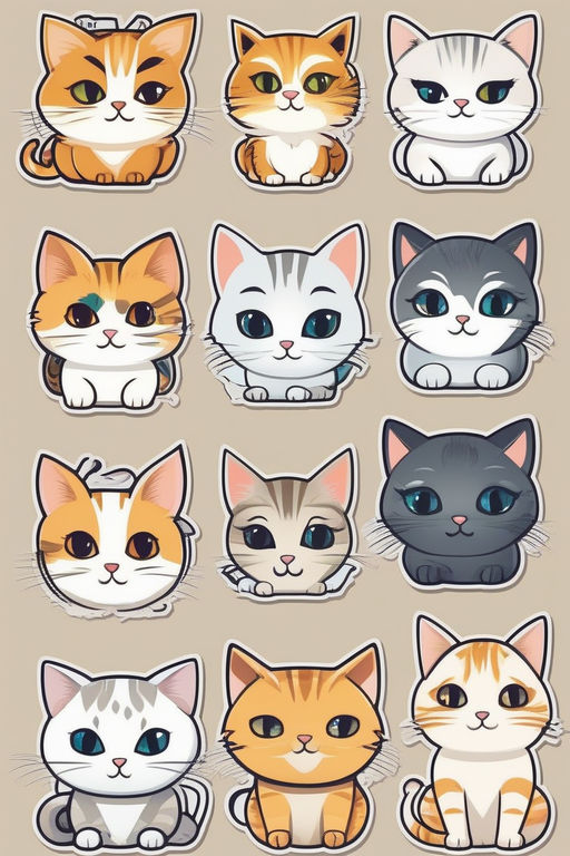 6 types of stray cat character designs in various styles by 원더냐옹쓰 ...