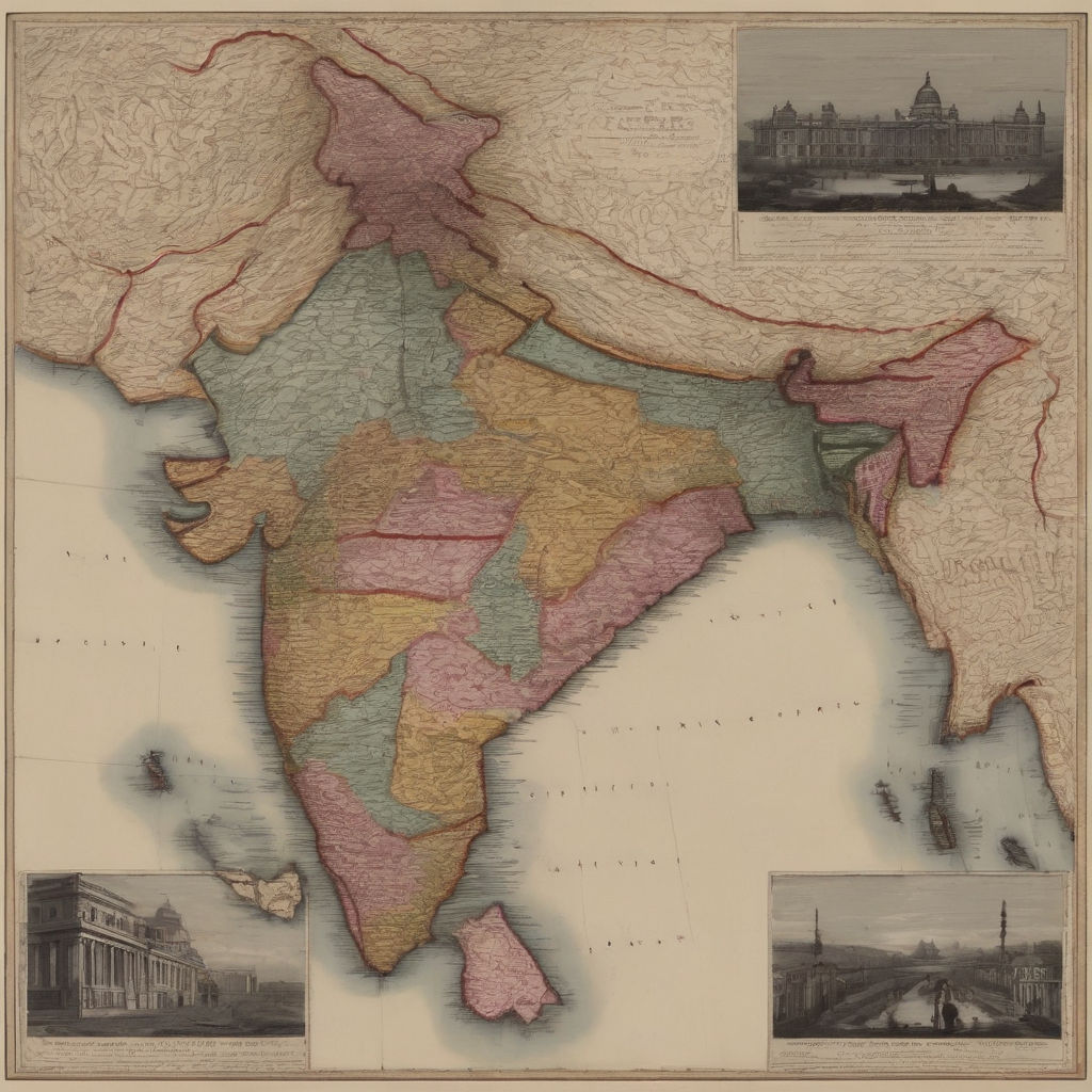 Historical map of India pre-independence by Mr Inayat - Playground