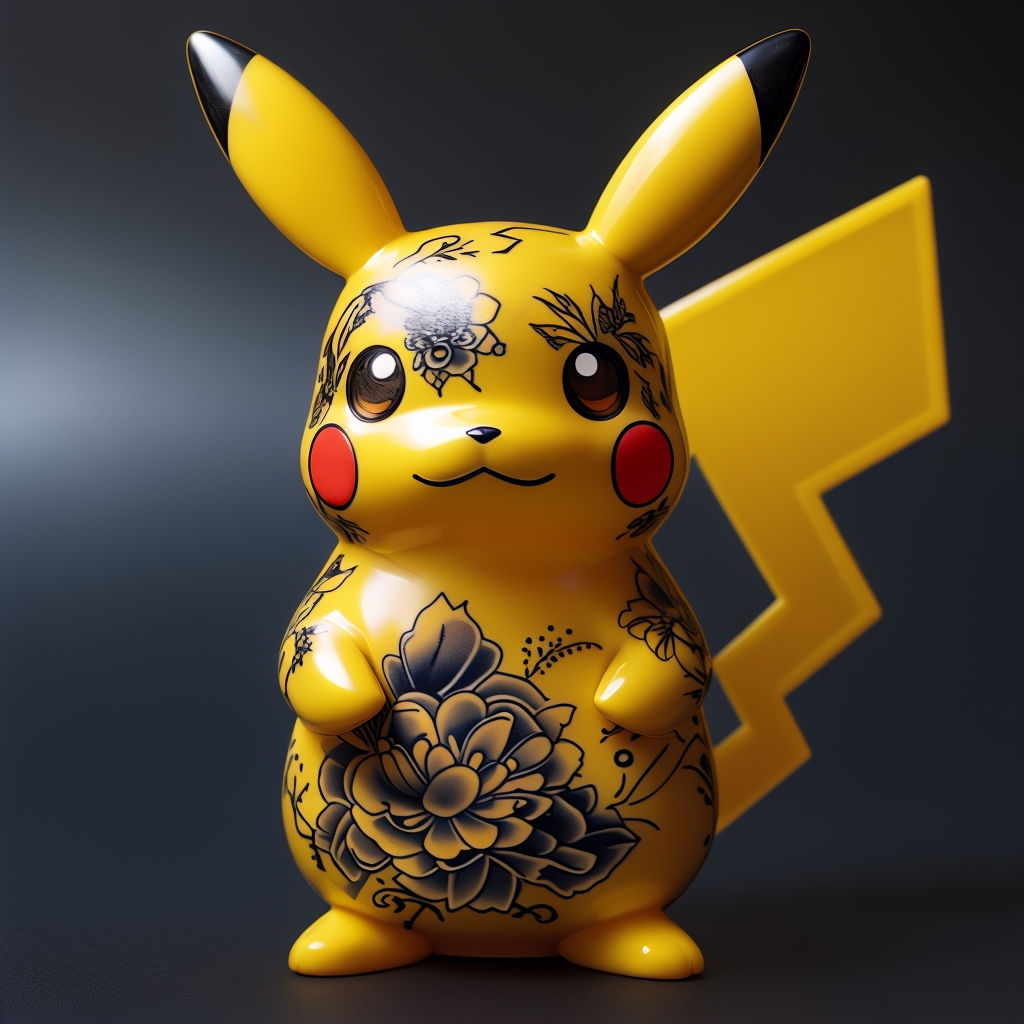 Plastic Pikachu with a Japanese traditional tattoo all body ... by ...