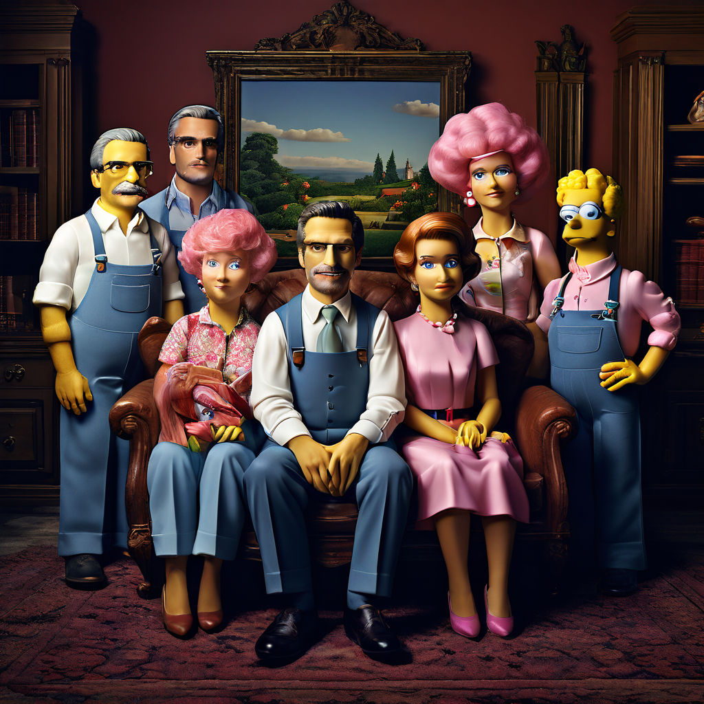 A photo of the simpsons family as real persons by Para Droid - Playground