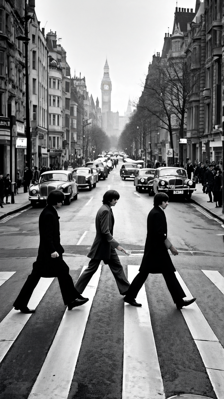 The Beatles angle across a zebra crossing in an iconic album... by Sean ...
